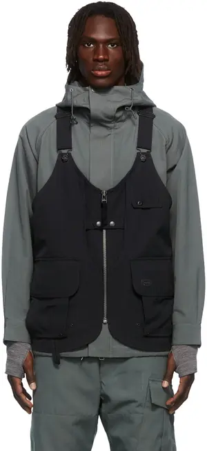 Snow Peak Ripstop Tactical Takibi Vest In Black - 37% Off