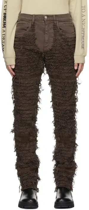 1017 Alyx 9sm 1017 ALYX 9SM Blackmeans Edition Six-Pocket Jeans - Dark Brown