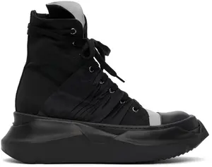 Rick Owens Rick Owens Drkshdw Cardboard Abstract High Sneakers - 99899 Black/pearl/bl