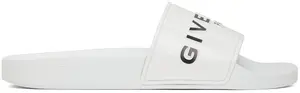 Givenchy Givenchy Logo Flat Sandals - 100-white