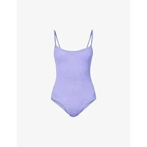 Hunza G Pamela Scoop-neck Swimsuit 1 Size Lilac