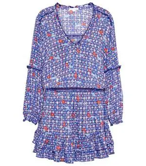Poupette St Barth Ilona Printed Minidress - Red
