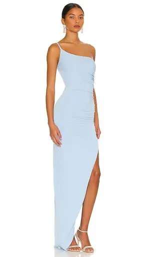NOOKIE Aria One Shoulder Gown - Blue