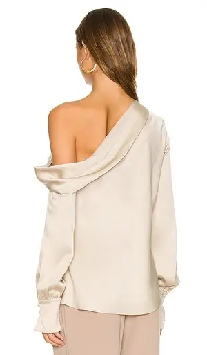 Simkhai Alice One Shoulder Top - Champagne