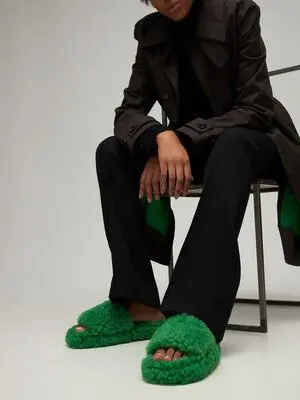 Bottega Veneta 35mm Resort Teddy Shearling Slide Sandal