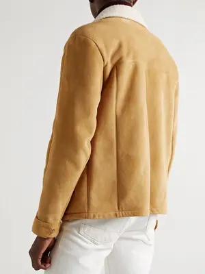 Loro Piana Ravelstone Shearling-lined Suede Jacket