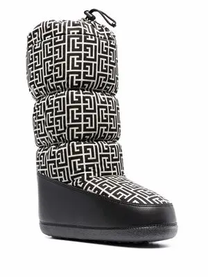 Balmain X Rossignol Monogram Jacquard Ski Boots