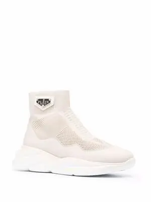 Philipp Plein Sock-style Sneakers - Neutrals
