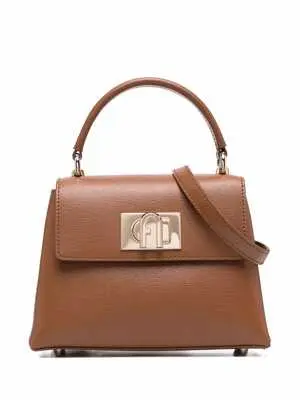 Furla 1927 Leather Tote - Brown