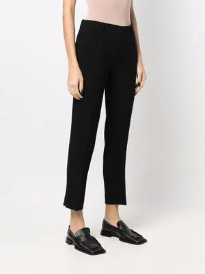 Alberto Biani Cropped Tailored Trousers - Black