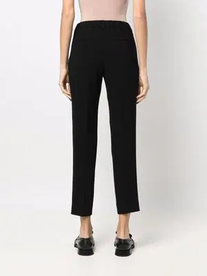 Alberto Biani Cropped Tailored Trousers - Black