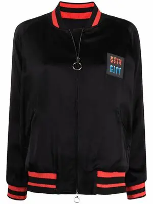 Rabanne Logo Patch Bomber Jacket