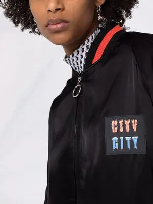 Rabanne Logo Patch Bomber Jacket
