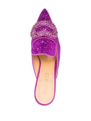 GIANNICO Glittered High-heel Mules - Pink
