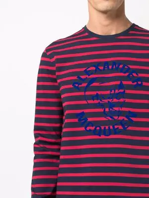 Alexander McQueen Striped Long Sleeve T-shirt