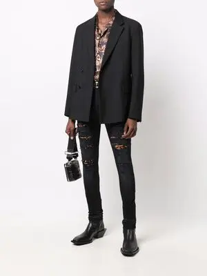Amiri Mx1 Mid-rise Skinny Jeans - Black