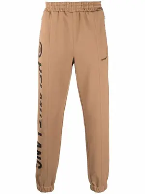 Helmut Lang Logo-print Track Pants - Brown