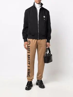 Helmut Lang Logo-print Track Pants - Brown