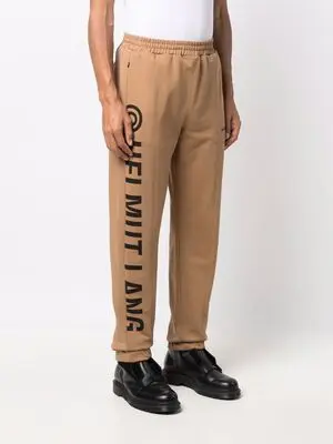 Helmut Lang Logo-print Track Pants - Brown