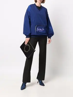 Stella McCartney V-neck Pouch Pocket Sweatshirt