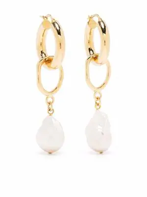 Mounser Object Found Pearl Earrings - White