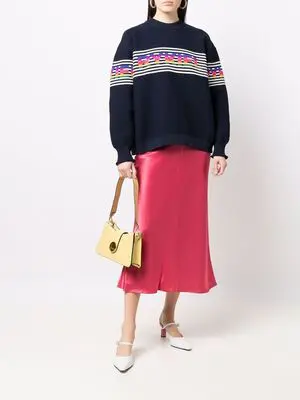 Sonia Rykiel Paris Striped Logo-knit Jumper
