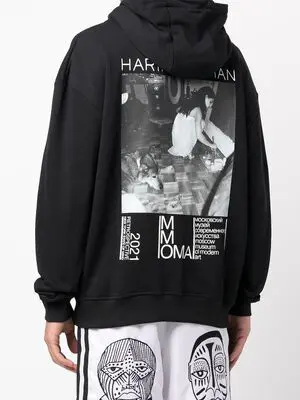 HACULLA. Red Light Slogan-print Hoodie - Black