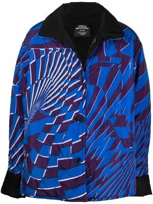 Stella McCartney Graphic-print Padded Jacket - Blue
