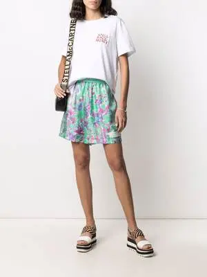 Stella McCartney X Ed Curtis Oil Swirl Shorts