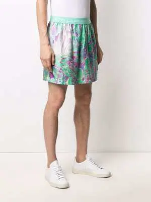 Stella McCartney X Ed Curtis Oil Swirl Shorts