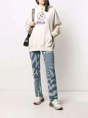 Stella McCartney Logo Print Hoodie - Neutrals