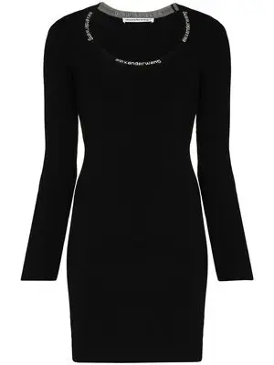 Alexander Wang Logo-trim Mini Dress