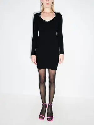 Alexander Wang Logo-trim Mini Dress