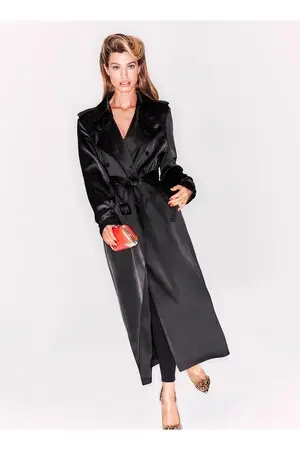 FLEUR DU MAL Luxe Trench Coat - Black