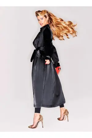 FLEUR DU MAL Luxe Trench Coat - Black