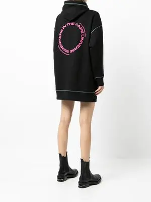 A BATHING APE Aape * Logo Print Hooded Dress