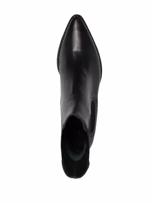 DEL CARLO Mid-heel Leather Boots