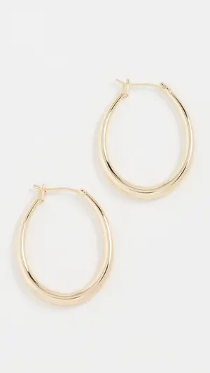 Shashi Ovale Hoop Earrings