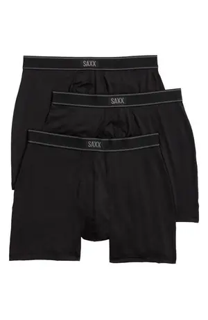 SAXX Assorted 3-pack Daytripper Comfort Stretch Boxer Briefs - Black
