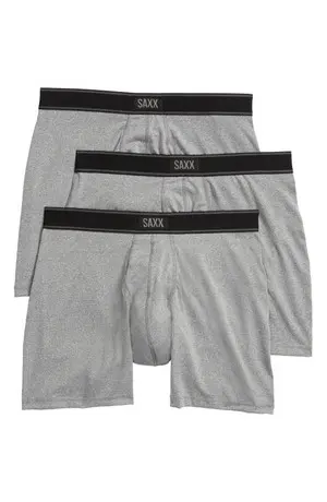SAXX Assorted 3-pack Daytripper Comfort Stretch Boxer Briefs Grey