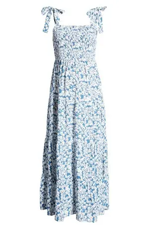 ANGEL MATERNITY Shoulder Tie Maxi Dress
