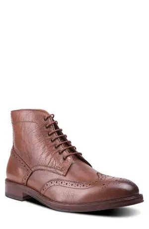 Gordon Rush Sutherland Wingtip Boots - Cognac