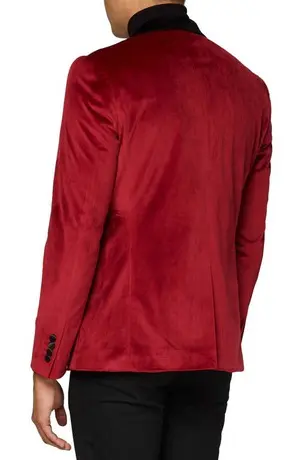 Opposuits Deluxe Burgundy Velvet Dinner Jacket - Red