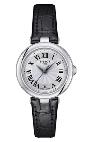 TISSOT Tissot Bellissima Leather Strap Watch Black