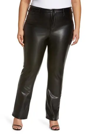 NYDJ NYDJ Sculpt Her Marilyn Faux Leather Straight Leg Pants