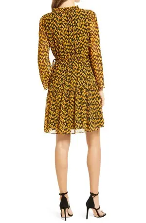 Sam Edelman Ruffle Long Sleeve Dress