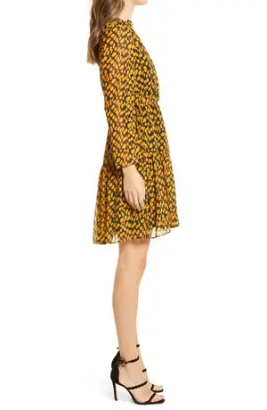 Sam Edelman Ruffle Long Sleeve Dress