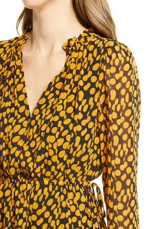 Sam Edelman Ruffle Long Sleeve Dress