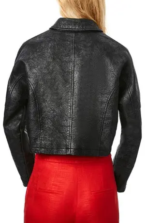 Bernardo Faux Leather Moto Jacket