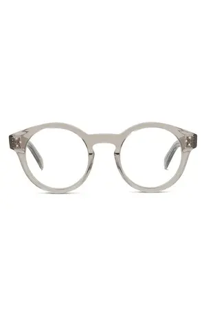 Celine 49mm Round Reading Glasses In Beige/other At Nordstrom Beige/ Other
